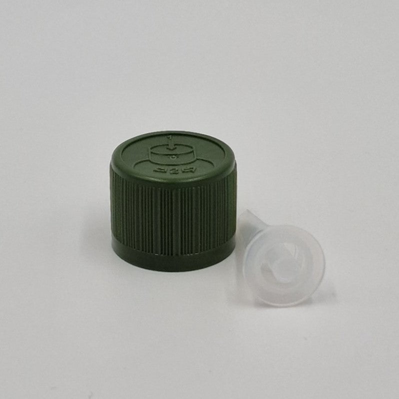 18mm DROPPER CAP ASSEMBLY GREEN CRC – Cascelloid