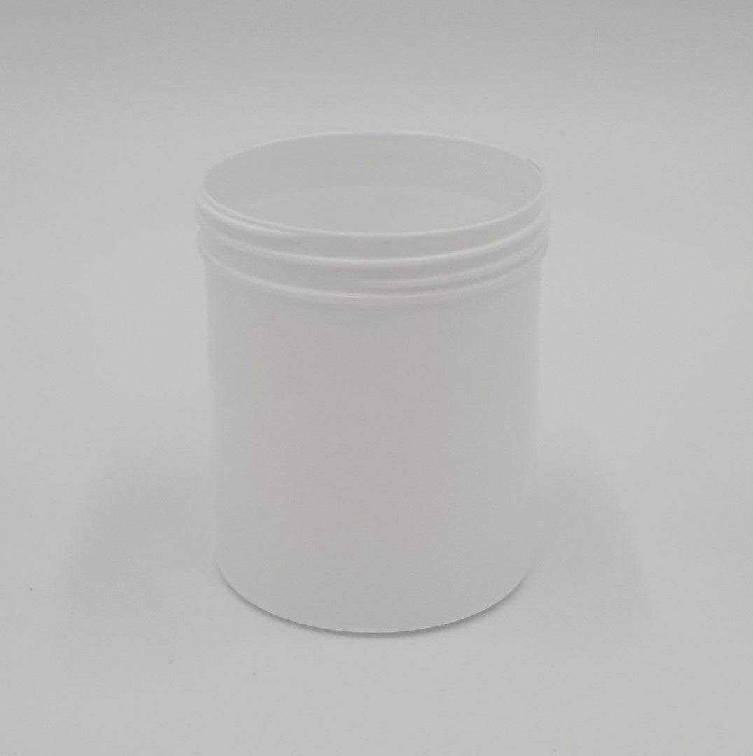 250ml STRAIGHT SIDED PP JAR WHITE 70mm 400 – Cascelloid