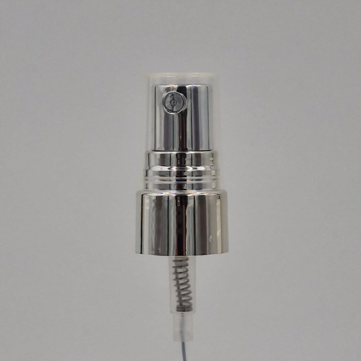 20mm 410 SHINY SILVER ATOMISER CLEAR FLAT COVER (0.15ml) – Cascelloid