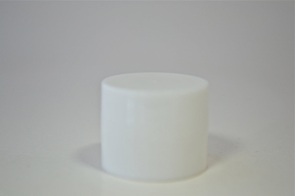 18mm, BORE SEAL, CAP, PP, WHITE, DORMEX – Cascelloid