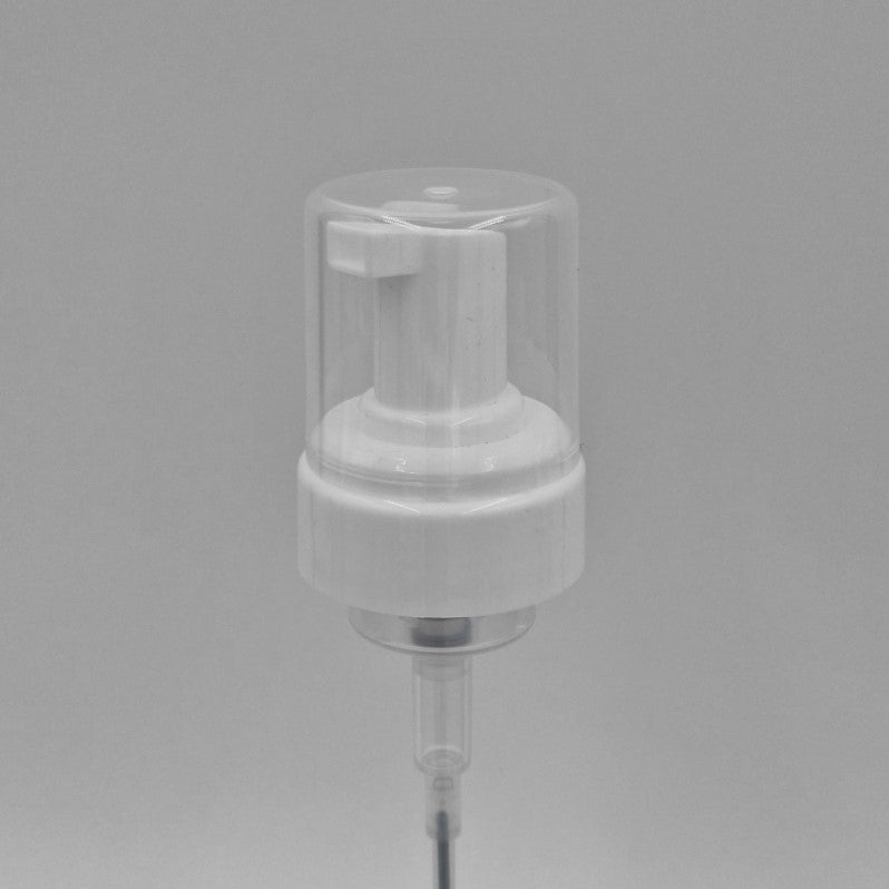 42mm WHITE FOAMING MOUSSE PUMP & OVERCAP 0.5ml – Cascelloid