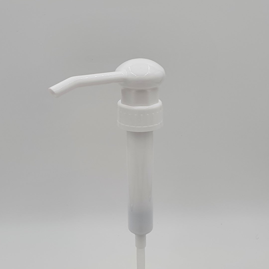 20ml PUMP DISPENSER WHITE 38mm 410 – Cascelloid