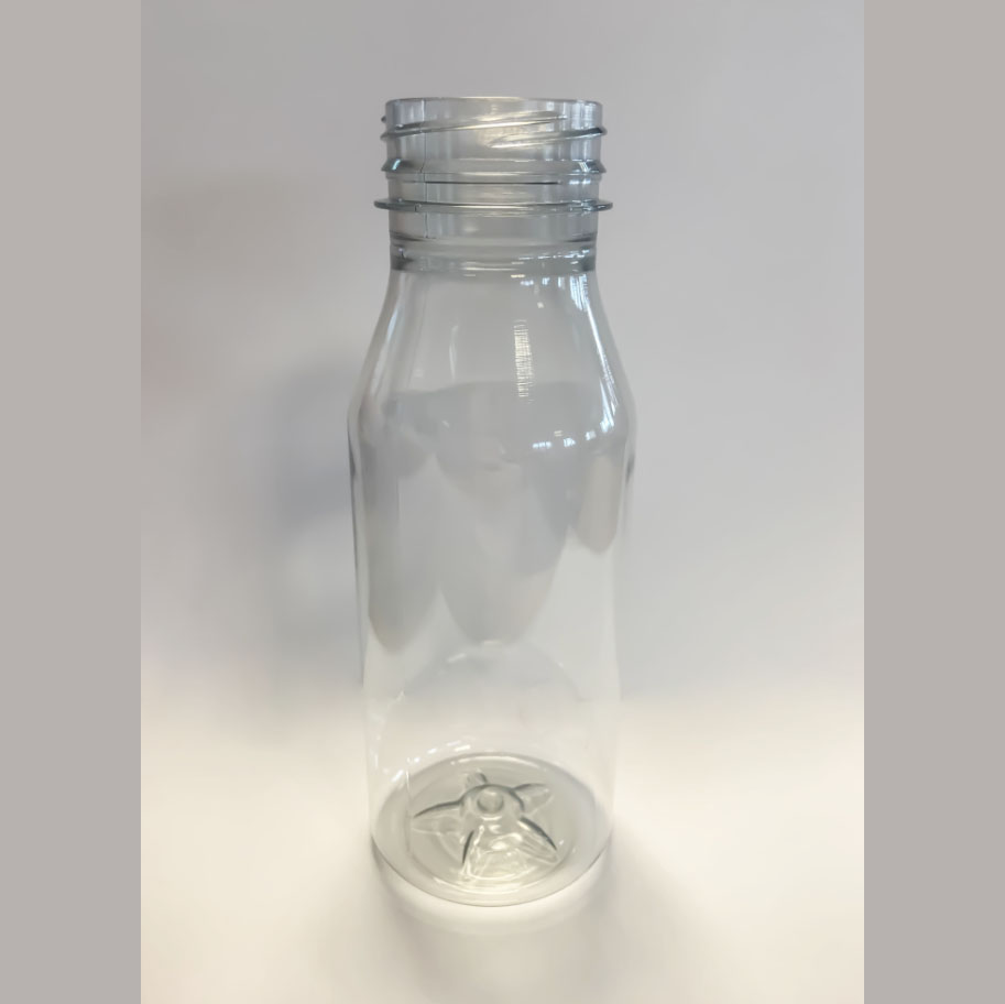 250ml WIDE NECK JUICE BOTTLE CLEAR PET 38mm T/E – Cascelloid