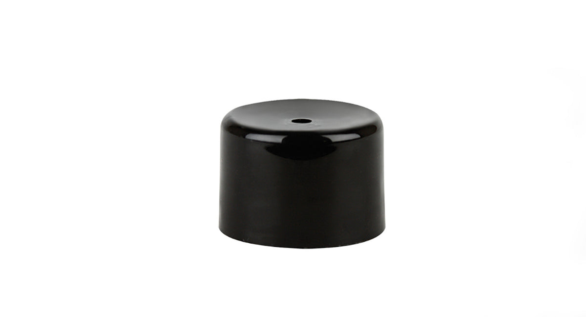 24mm, 410, SMOOTH, WADDED, CAP, BLACK, LID, DORMEX – Cascelloid