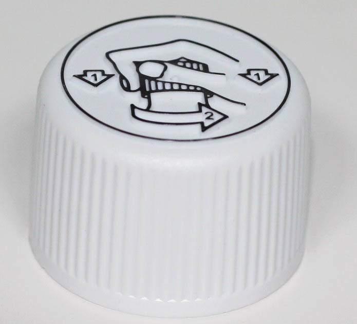 28mm 410 CRC WHITE MEDILOC NON TAMPER EVIDENT – Cascelloid