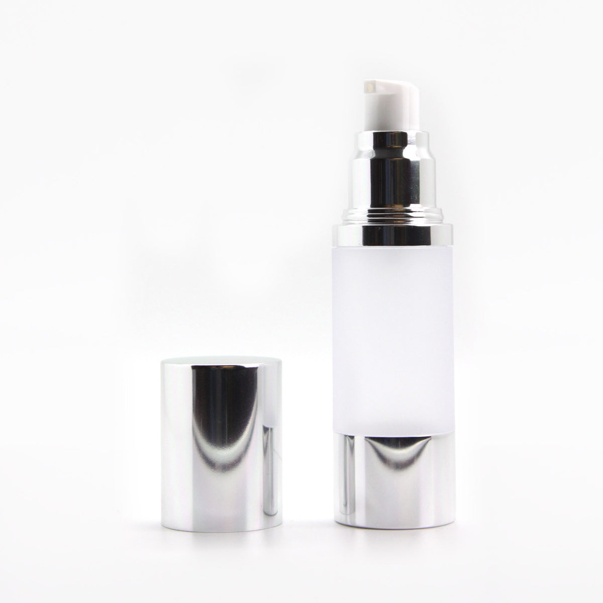 30ml AIRLESS SILVER AND FROSTED – Cascelloid